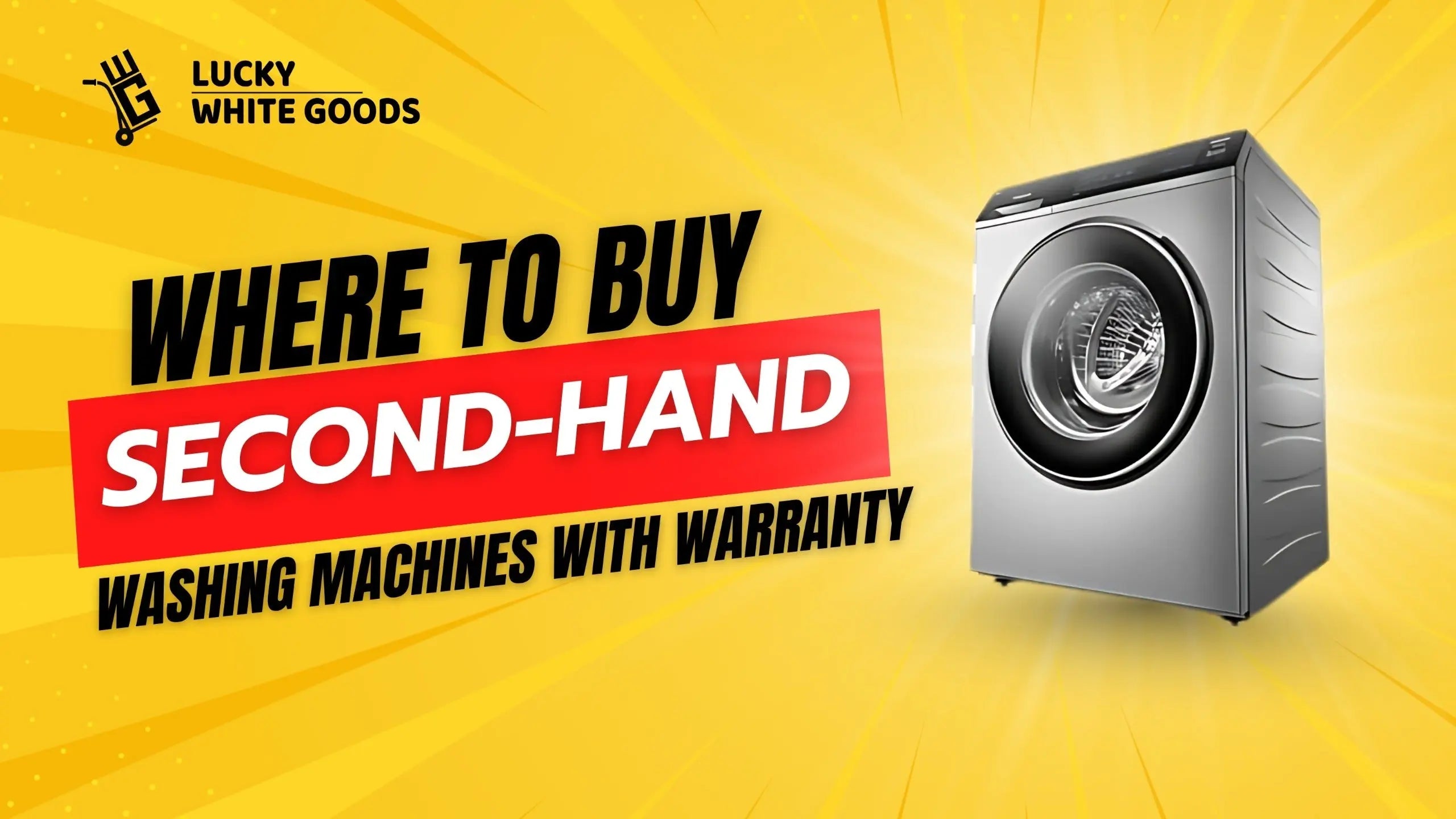 Where to Buy Second Hand Washing Machines with Warranty - Lucky white